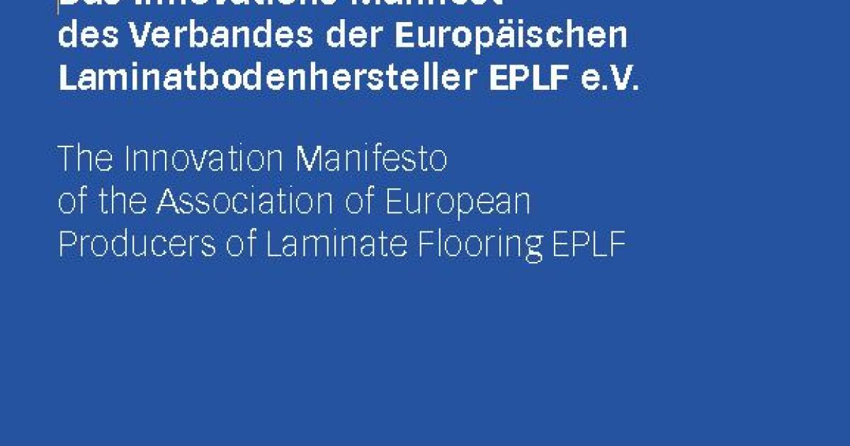 Das Innovationsmanifest des EPLF - Offensiv für europäische ...